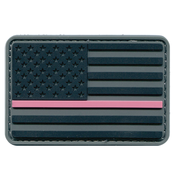 THE EMBLEM AUTHORITY - PINK PATCH PROJECT FLAG WITH PINK LINE PVC PATC ...